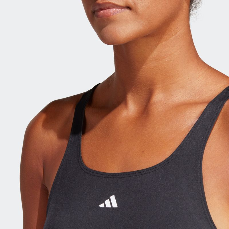 Remera Musculosa Train Icons 3 Tiras Con Recortes adidas Mujer - Sporting